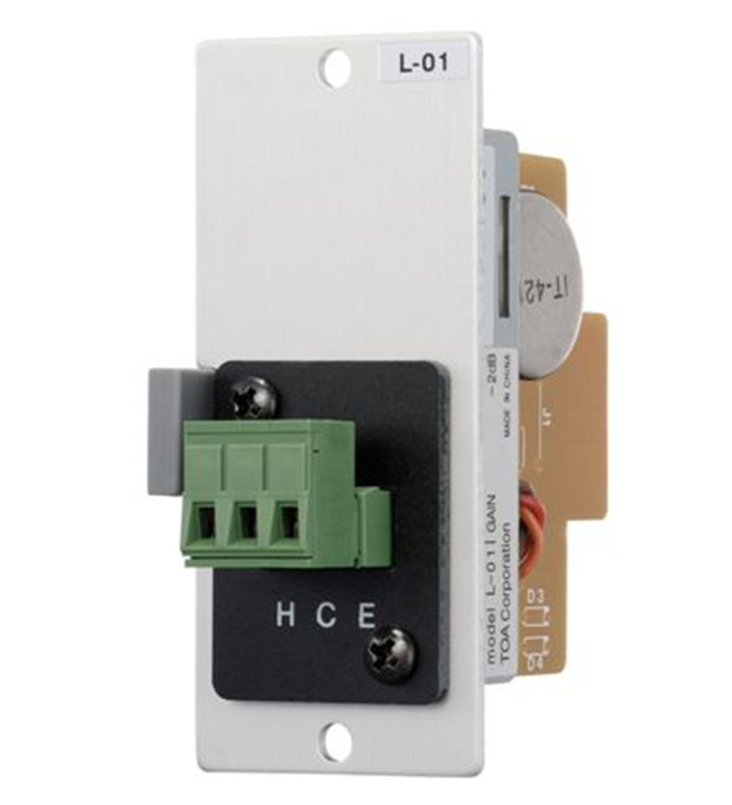TOA L-01ST Line Matching Input Module, 600 Ohms Transformer, Balanced w/Removable Terminal Block ...