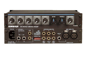 Shure SCM262 Stereo Microphone Mixer - ProAudio.com