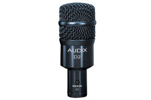 Audix D2 Hypercardioid Dynamic Instrument Microphone - ProAudio.com