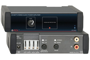 RDL EZ-PA20 20-Watt Stereo Audio Power Amplifier - ProAudio.com