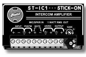 RDL ST-IC1 STICK-ON Intercom Amplifier - ProAudio.com