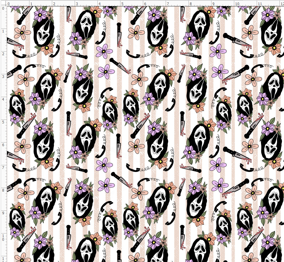 Scream Halloween (HAL215) - Modern Fox Fabrics