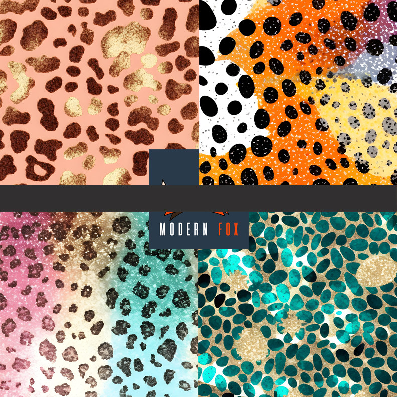 APR25 - Wild animal Print - Modern Fox Fabrics