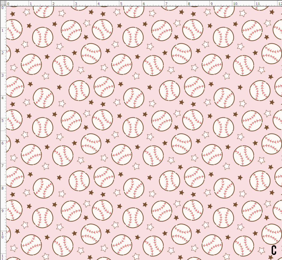 BSB18 - Baseball Game Day - Modern Fox Fabrics