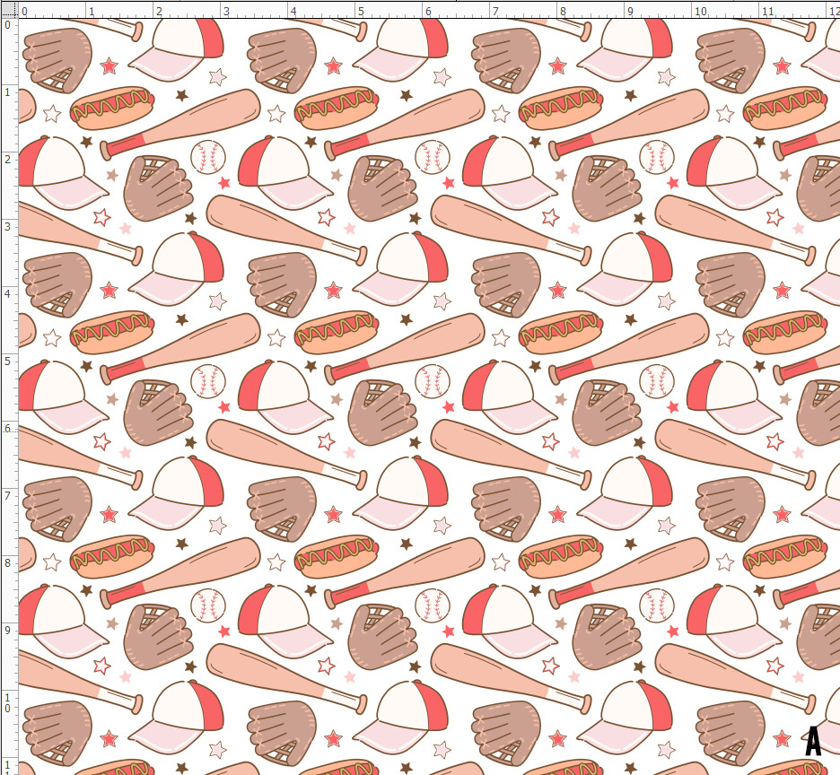 BSB19 - Baseball Game Day - Modern Fox Fabrics