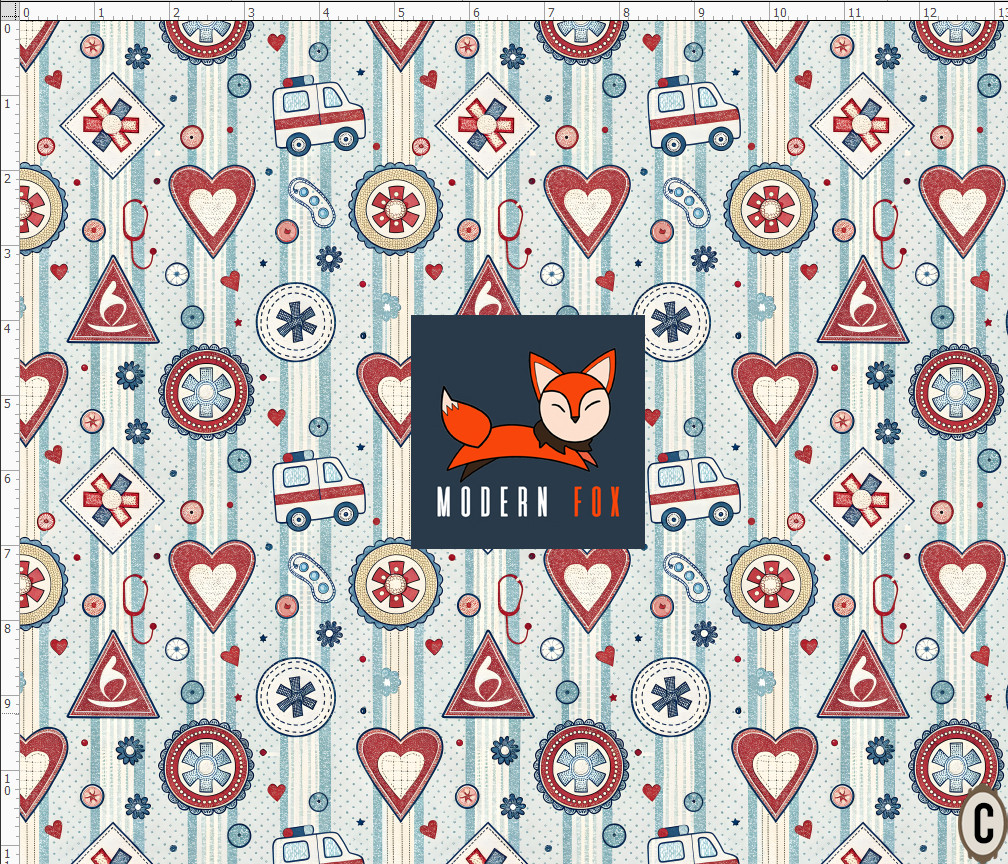 MED85 - Medical Health Care - Modern Fox Fabrics