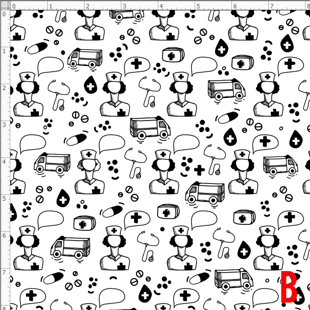 Paramedic Ambulance Health Care (MED13) - Modern Fox Fabrics