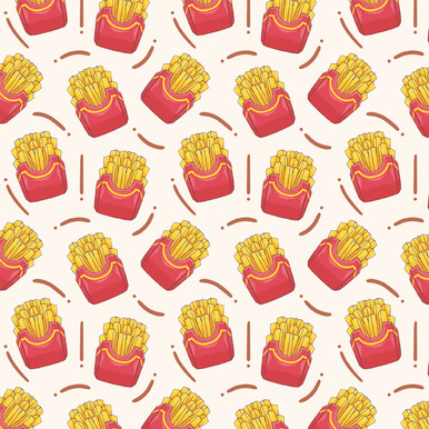 French Fries (FF3C) - Modern Fox Fabrics