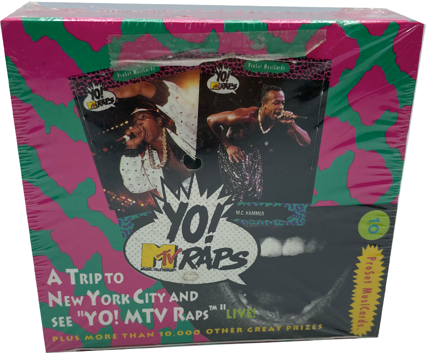 1991 ProSet Yo MTV Raps Trading Card Box