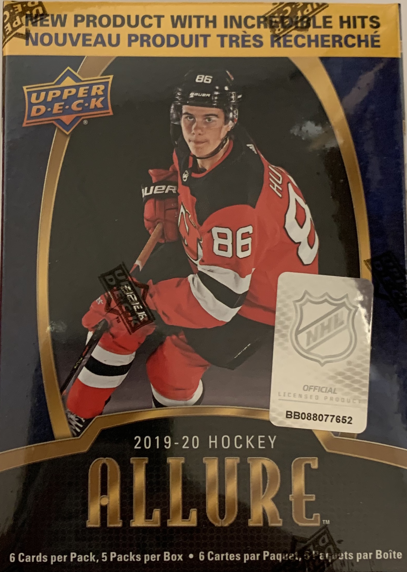 2019 20 Upper Deck Allure Hockey Blaster Box