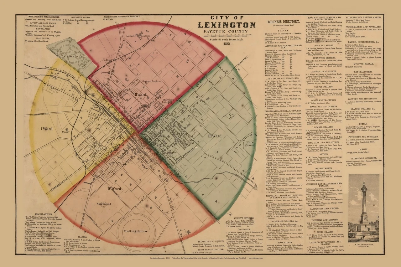 Historical Maps Of Lexington Ky History Of The Restoration Movement