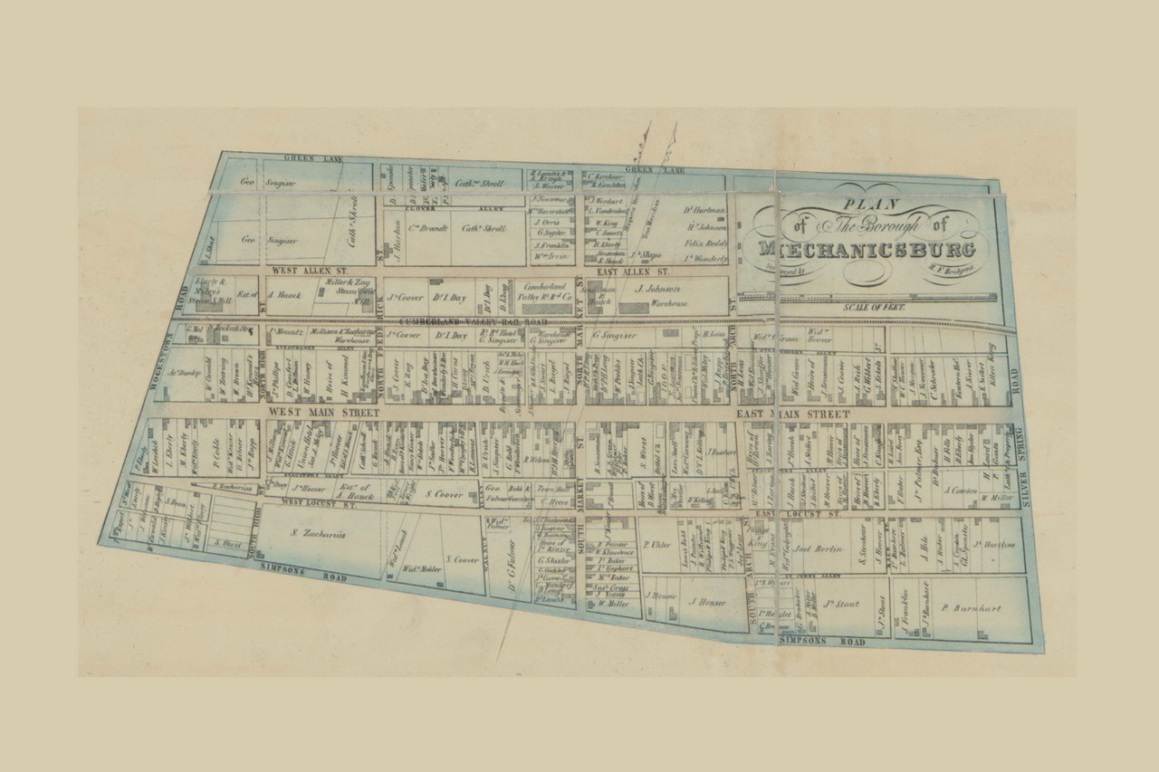Map Of Mechanicsburg Pa Municipalities