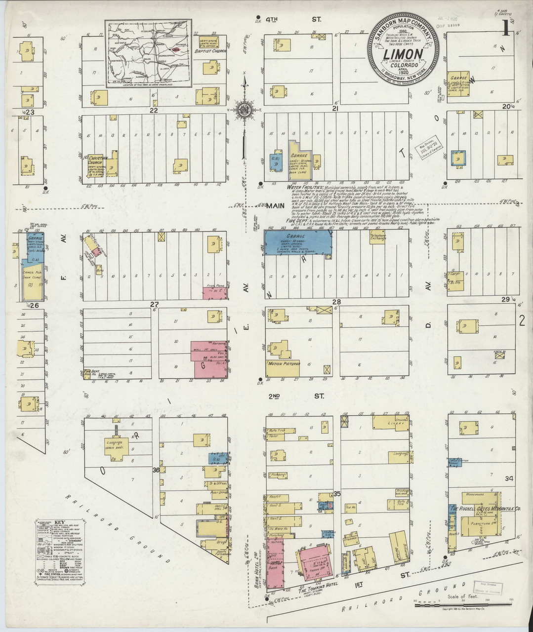Map Of Limon Colorado