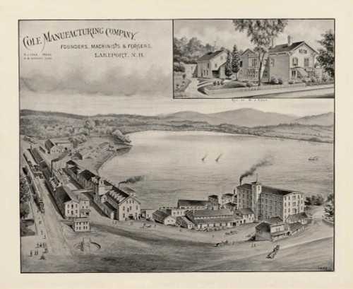 Cole Manufacturing Company, Residence of B.J. Cole, Lakeport Village ...