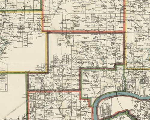 Indiana Township, Pennsylvania 1898 Old Town Map Custom Print ...
