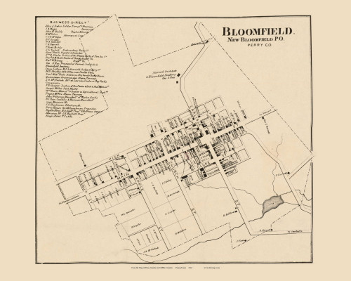 Bloomfield and New Bloomfield Villages, Centre Township, Pennsylvania ...