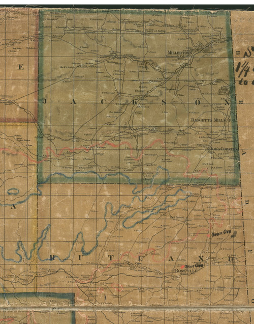 Jackson Township, Pennsylvania 1862 Old Town Map Custom Print - Tioga ...