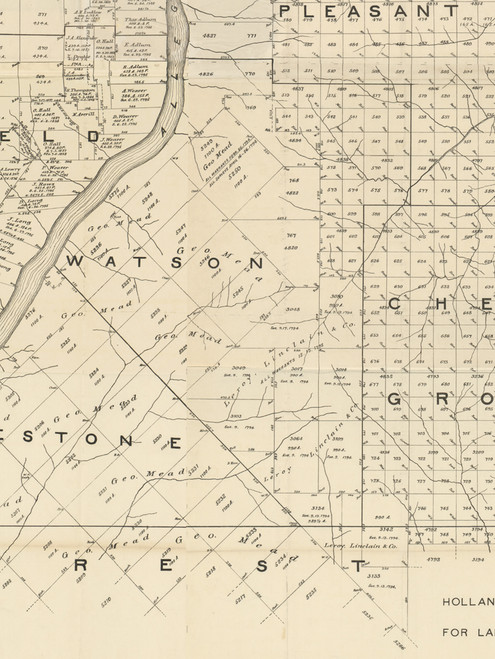 Watson Township, Pennsylvania 1889 Old Map Custom Print - Warren Co ...