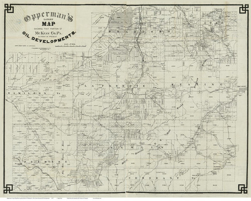 McKean County Pennsylvania 1879 - Old Map Reprint - OLD MAPS