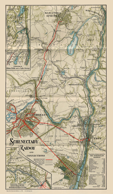 Schenectady Railroad and Connections - Albany, Saratoga Springs, Cohes ...