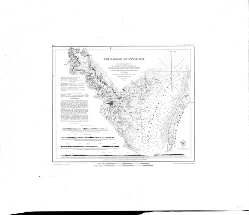 Annapolis River 1846 - Old Map Nautical Chart AC Harbors 385 ...