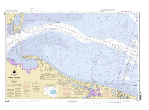Chesapeake Bay -Thimble Shoal Channel 2005 - Old Map Nautical Chart AC ...