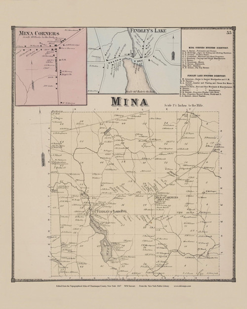 Town of Mina and Mina Corners and Findley's Lake Villages, New York ...