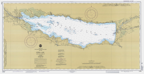 Oneida Lake 1997 New York Canals & Lakes Chart Reprint 184 - OLD MAPS
