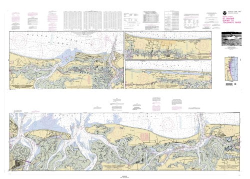 St Simons Sound to Tolomato River 2001 - Old Map Nautical Chart AC ...