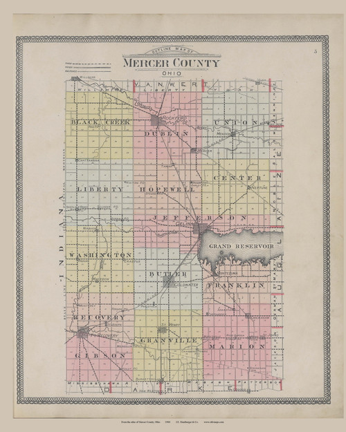 Mercer County Ohio 1900 - Mercer Co. Atlas 7 - OLD MAPS
