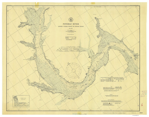 Potomac Point 3 from Lower Cedar Point to Indian Head 1906 - Old Map ...