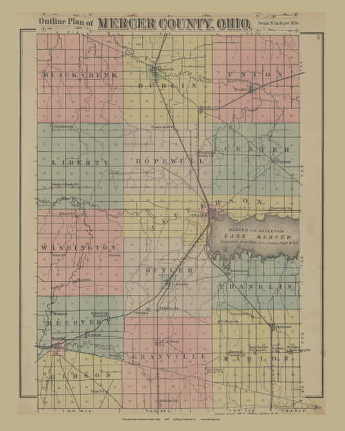 Mercer County Ohio 1888 - Mercer Co. Atlas 5 - OLD MAPS