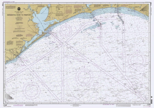 Mermentau River to Freeport 1994 - Old Map Nautical Chart AC Harbors ...