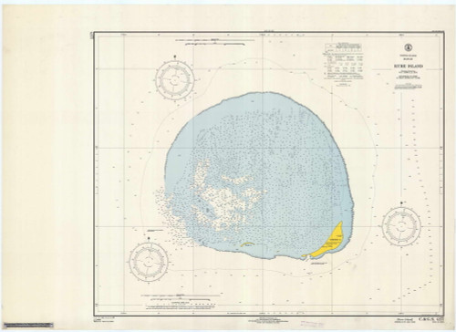 Kure Islands 1967 Hawaii Harbor Chart 4177 - 19483 5 Northwest Islands ...
