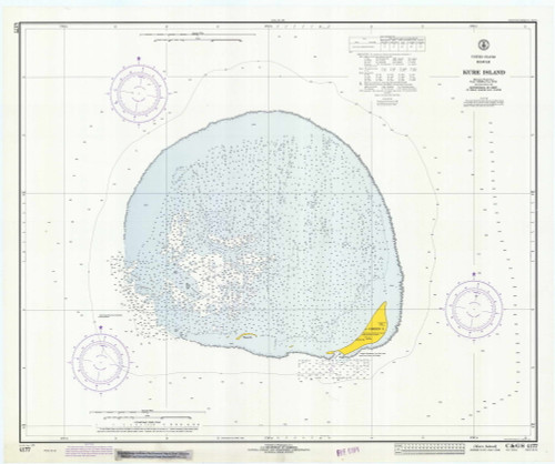 Kure Islands 1971 Hawaii Harbor Chart 4177 - 19483 5 Northwest Islands ...