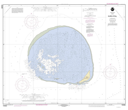 Kure Islands 2003 Hawaii Harbor Chart 4177 - 19483 5 Northwest Islands ...