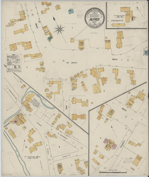 Alfred, Maine 1903 - Old Map Maine Fire Insurance Index - OLD MAPS