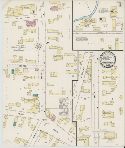 Dover, Maine 1894 - Old Map Maine Fire Insurance Index - OLD MAPS