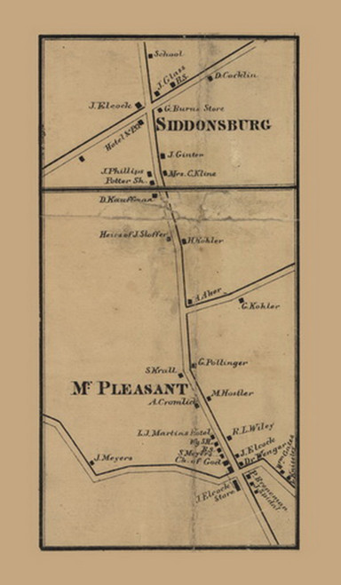 Siddonsburg and Mount Pleasant Villages, Monaghan Township ...