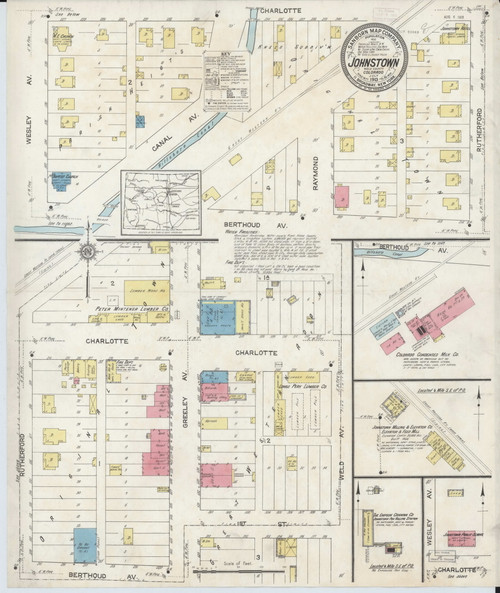 Johnstown, Colorado 1913 - Old Map Colorado Fire Insurance Index - OLD MAPS