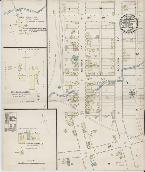 Kokomo, Colorado 1886 - Old Map Colorado Fire Insurance Index - OLD MAPS