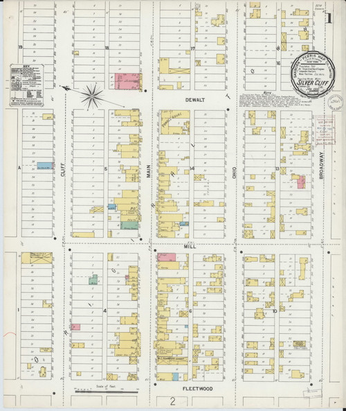 Silver Cliff, Colorado 1900 - Old Map Colorado Fire Insurance Index ...