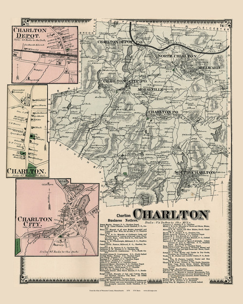 Charlton Town, Charlton, Charlton City and Charlton Depot Villages ...
