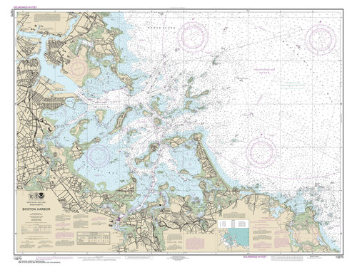 Boston Harbor 2016 - Old Map Nautical Chart AC Harbors 13270 ...