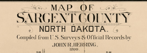 Title of Source Map - Sargent County, North Dakota 1899 Old Town Map ...