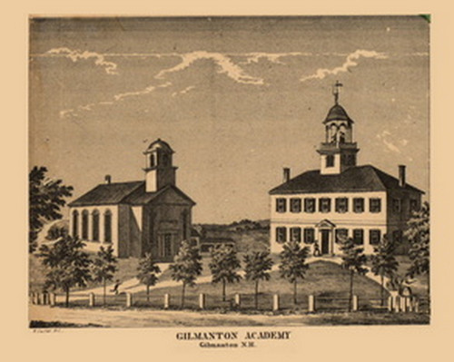 Gilmanton Academy, New Hampshire 1872 Old Town Map Custom Print ...