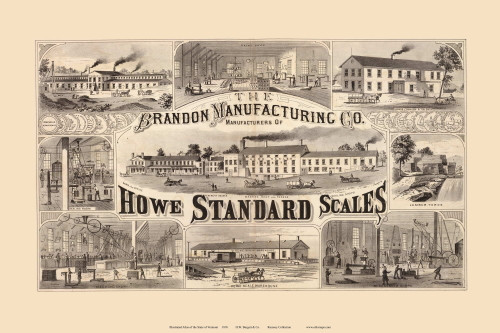 Brandon Manufacturing Co. 1876- from the Burgett & Co Vermont State ...