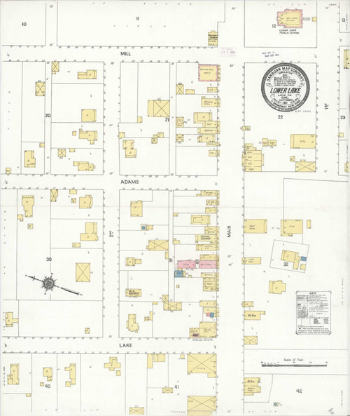 Lower Lake California 1911 - Fire Insurance Index - Old Map Reprint ...