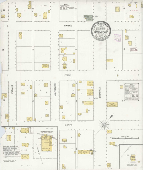 Pataha City Washington 1908 - Fire Insurance Index - Old Map Reprint ...