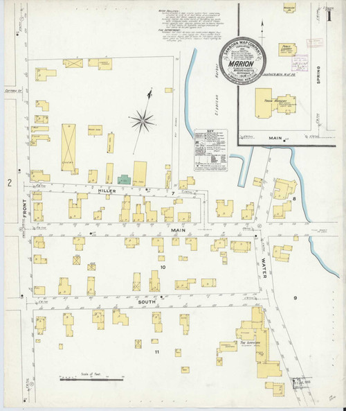 Marion Massachusetts 1908 - Fire Insurance Index - Old Map Reprint ...